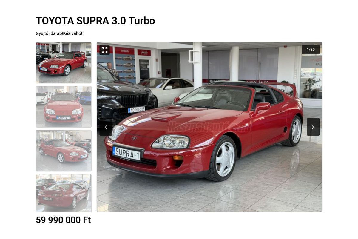 Íme egy tuningmentes Supra csaknem 60 millió forintért - Garázs – A ...